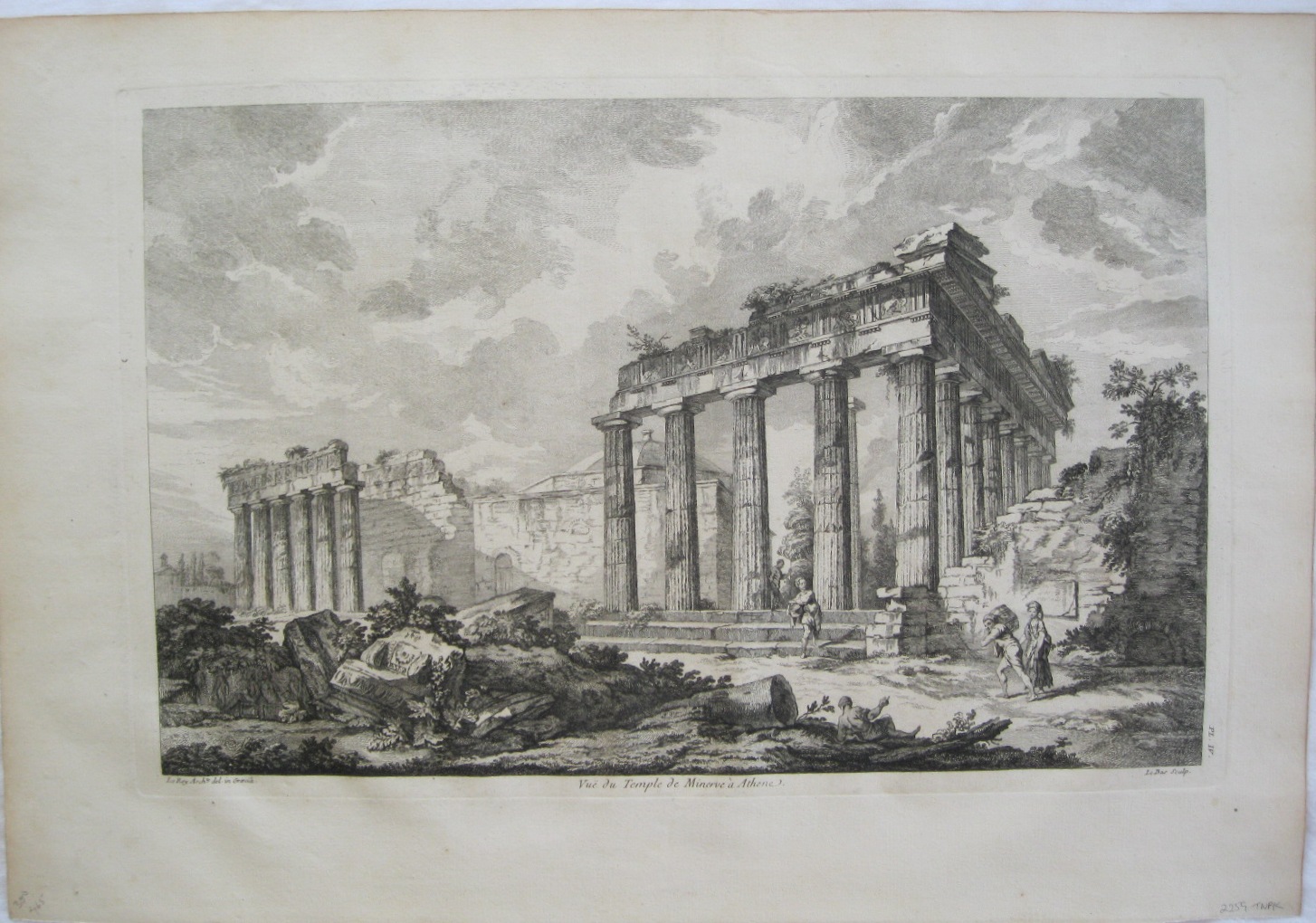 Le Roy, Julien David View of the Temple of Minerva, Athens.