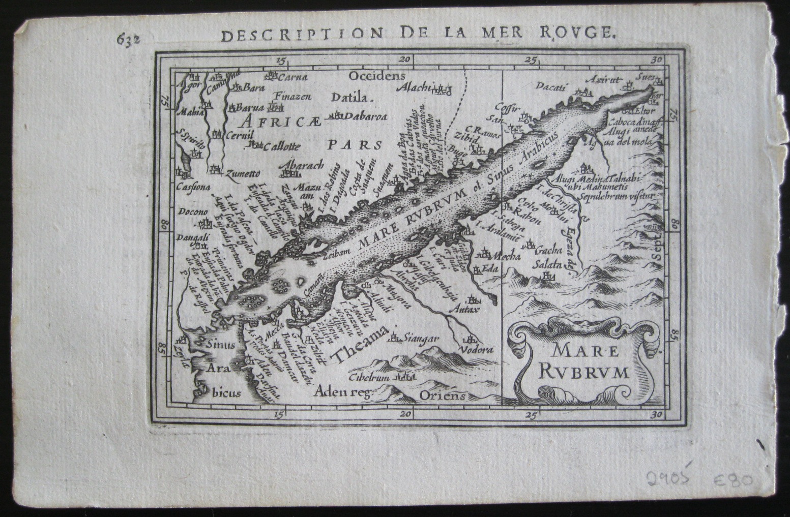 Bertius, Petrus/ Pieter. "Description DeLa Mer Rouge."